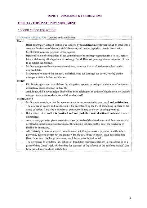 Case Summaries For Contracts Laws 2003 Contracts Wsu Thinkswap