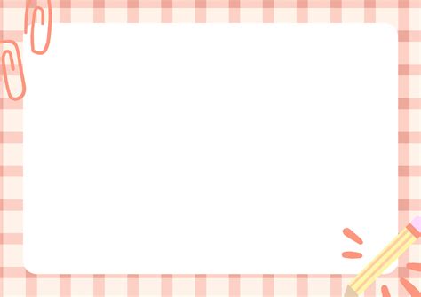 Free Canva Template Pink White Cute Blank Notes A4 Landscape In 2024