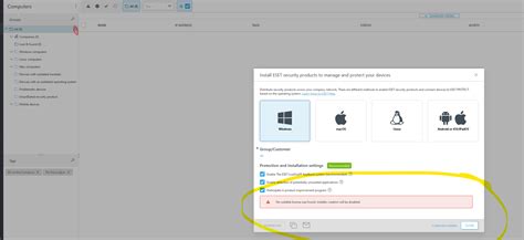 No Suitable License Was Found Installer Creation Will Be Disabled General Discussion Eset