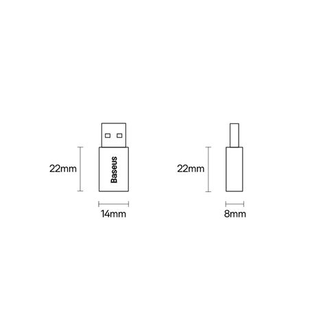 Купить Переходник Baseus Ingenuity Series Mini Otg Adaptor Usb 3 1 To Type C с доставкой в