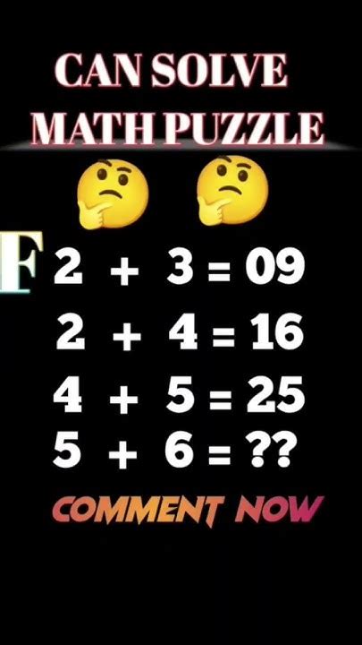 Math Puzzle Maths Mathtrick Logicpuzzle Math Short Youtubeshorts