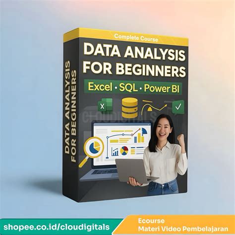 Jual Complete Data Analysis For Beginner Excel Power Bi Sql Full Ecourse Bahasa