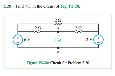 Solved Transcribed Image Text Find Vab In The Circuit Of Fig Answer Transtutors