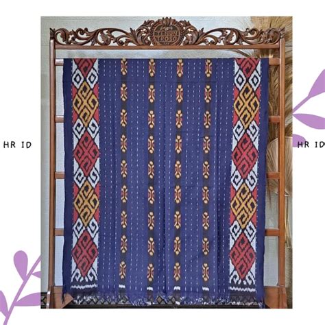 Kain Tenun Troso Jepara Warna Biru Dongker Navy Kain Batik Tenunan