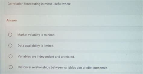 Correlation Forecasting Is Most Useful When Studyx