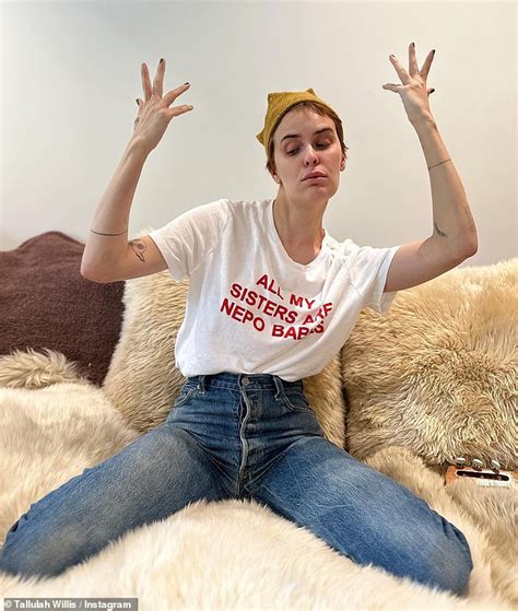 Tallulah Willis Joins Nepotism Debate As She Poses In Controversial