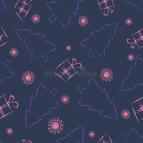 Tree Seamless Patter Stock Illustration Illustration Of Abstract