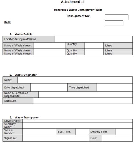 Hazardous Waste Plan Template