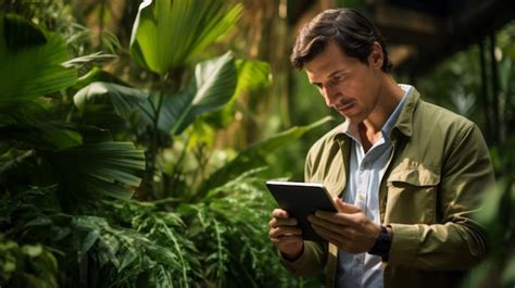 Premium Photo Rainforest Research By Female Geographer Vibrant