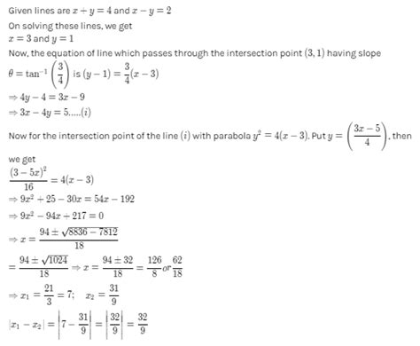A Line Passing Through The Point Of Intersection Of X Y And X AskIITians