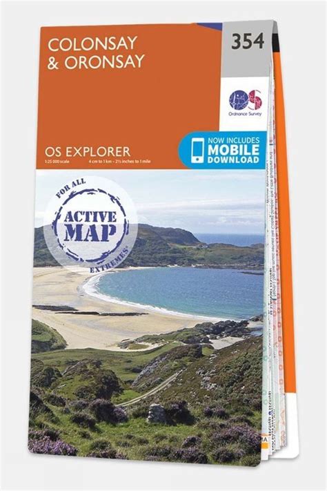 Ordnance Survey Active Explorer Map 354 Colonsay And Oronsay Explorer Map Colonsay Os Maps