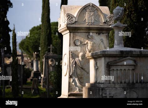 The English Or Protestant Cemetery In Florence Italy Amongst The