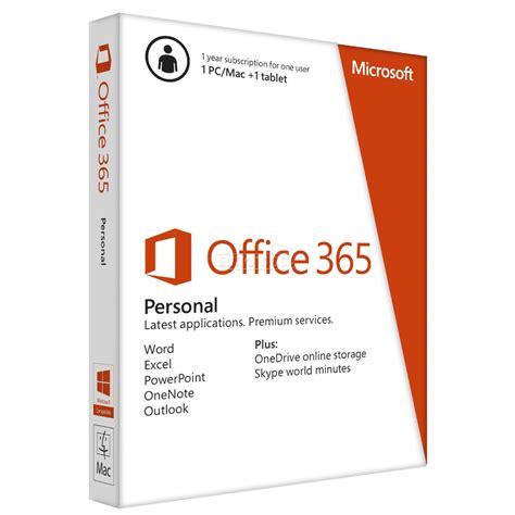 Microsoft® Office 365 Personal 1 User 2 Machine Biggest Online