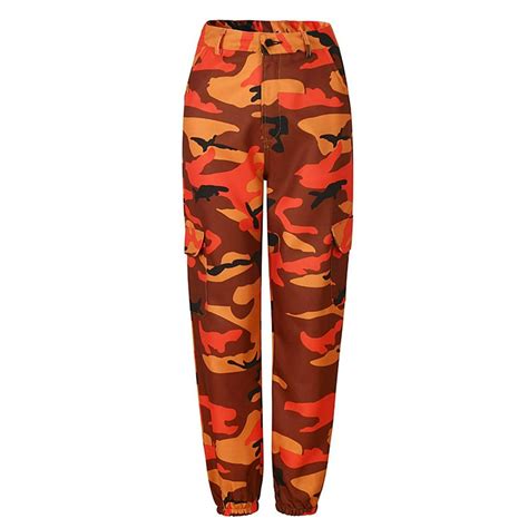 Hirigin Hirigin Women Fashion Camouflage Jogger Pants High Waist Hip