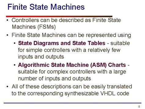 Ece 448 Lecture 6 Finite State Machines State