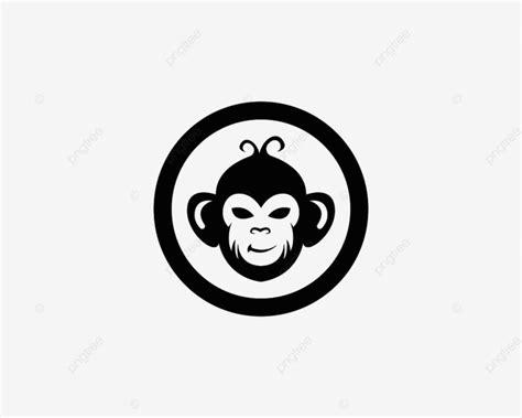 Gambar Logo Dan Simbol Simbol Monyet Menyenangkan Rancangan Vektor