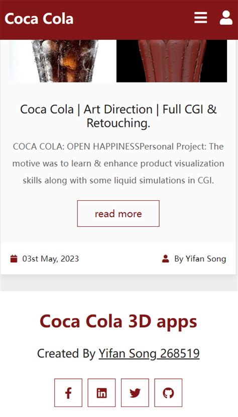 GitHub Evan Coca Cola D App V
