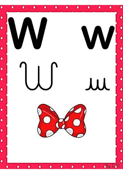Alfabeto Ilustrado Minnie 23 Educarolando Aprender Brincando