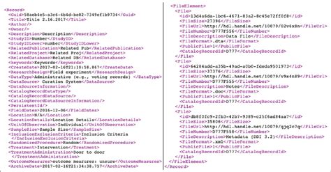 An Example XML Feed Produced By YARD Showing The Metadata For A Catalog Download Scientific
