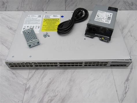 Used Cisco Catalyst C9200L 48P 4G E 48 Port PoE 9200L Network Switch 1x PSU W Ears2 UBB Threads