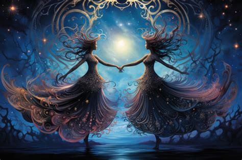 Premium Ai Image Graceful Moonlit Dancers Moving In Perfect Synchrony