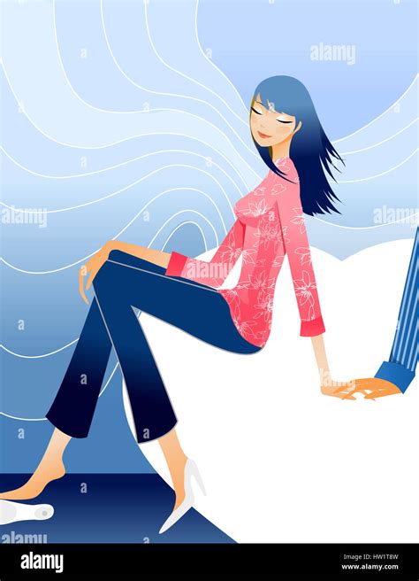 Barefootblack Haircasual Clothingclipartcolorcolourcolor Image