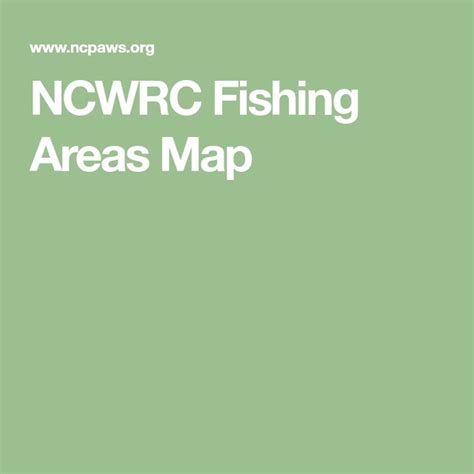 Ncwrc Fishing Areas Map Nc Fishing Area Map Fish