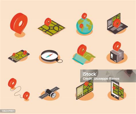 Gps 네비게이션 아이콘 팩 아이콘에 대한 스톡 벡터 아트 및 기타 이미지 아이콘 지도 0명 Istock