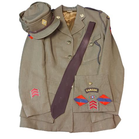 Ww2 Canadian Womens Army Corps Cwac Named Uniform Set Canadian