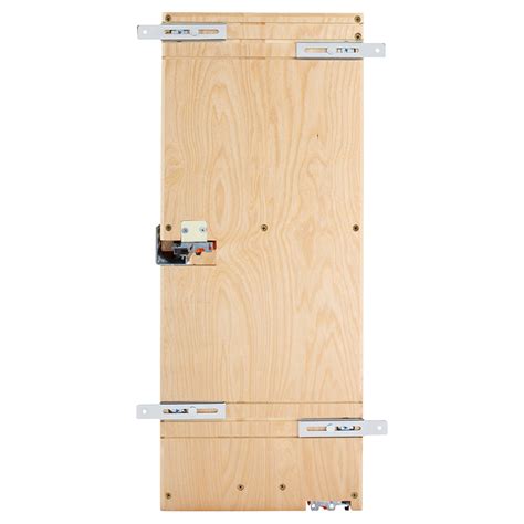 REV A SHELF 10 1 2 Base Cabinet Organizer With 3 Utensil Bins Natural Maple Bottom Side Mount