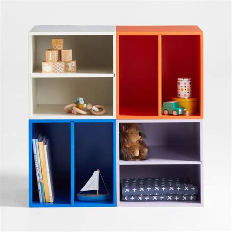 Rook Lilac Cube Bin With Divider Crate And Barrel Ksa