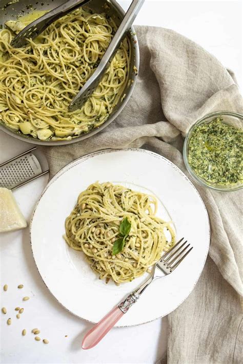 Artichoke Pesto Pasta Always From Scratch