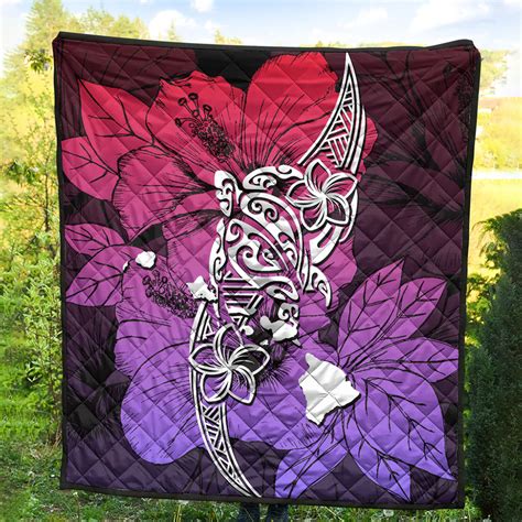 Hawaii Premium Quilt Polynesian Hibiscus Sweat