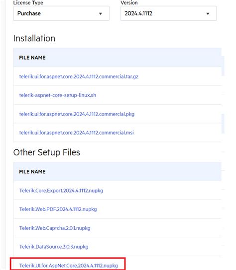 Asp Net Core Setting Up A Private Nuget Feed For Azure Telerik Ui For
