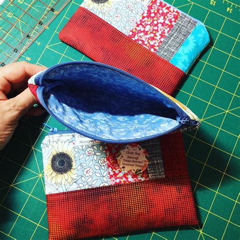 Patchwork Zippered Pouch Chain Bay Sewcraft