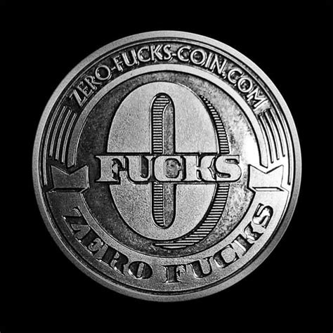 Zero Fucks Given Coin Noveltystreet