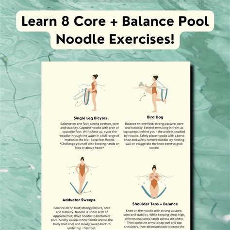 Pool Noodle Fitness For Seniors Water Exercises For Sciatica Water
