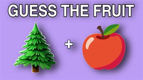 Guess The Fruit By Emoji🥑 🥝 Emoji Quiz Youtube