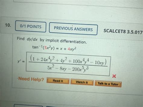 Solved 10 0 1 POINTS PREVIOUS ANSWERS SCALCET8 3 5 017 Find Chegg