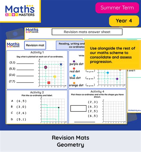 Year 4 Position And Direction Revision Mats