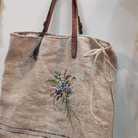 햄프린넨가방프랑스자수 일산프랑스자수 프랑스자수mimi 일산프랑스자수공방 Embroiderystitchneedlework Hamplinen Bag 햄프린넨