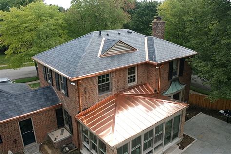 Slate And Copper Roof