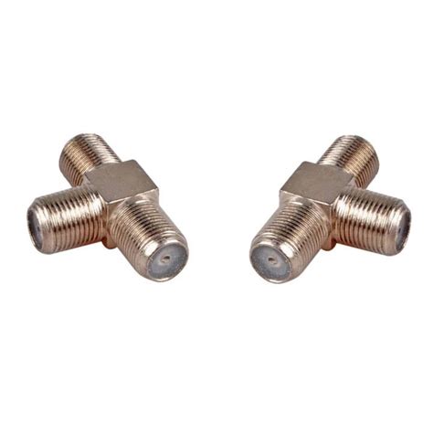 10 Pack 3 Way F Type Coax Cable Splitter Combiner Female To 3 Female For Video Vcr Antenna Tv