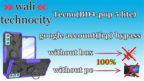 tecno bd4 pop 5 lite frp bypass without PC | tecno pop 5 lite frp ...