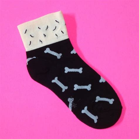 Bones Socks Socks Pink Skull Pink