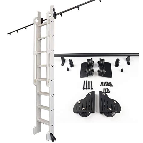 Buy Sliding Ladder Kit Rolling Library Ladder Rail Track Rolling