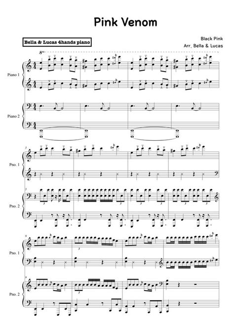 Black Pink Pink Venom By BELLA LUCAS Sheet Music