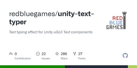 GitHub Redbluegames Unity Text Typer Text Typing Effect For Unity