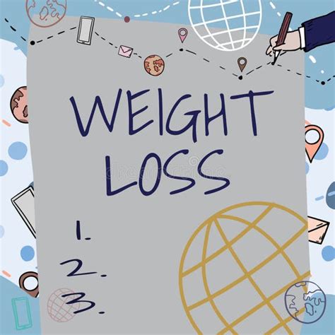 Handwriting Text Weight Loss Business Approach Decrease In Body Fluid