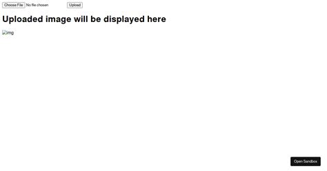 upload image to cloudinary codesandbox